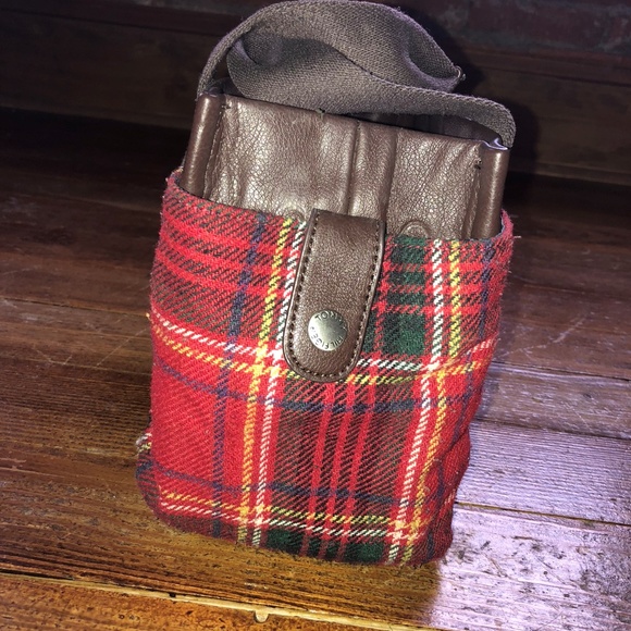 Tommy Hilfiger | Bags | Tommy Hilfiger Red Plaid Shoulder Tote Handbag ...